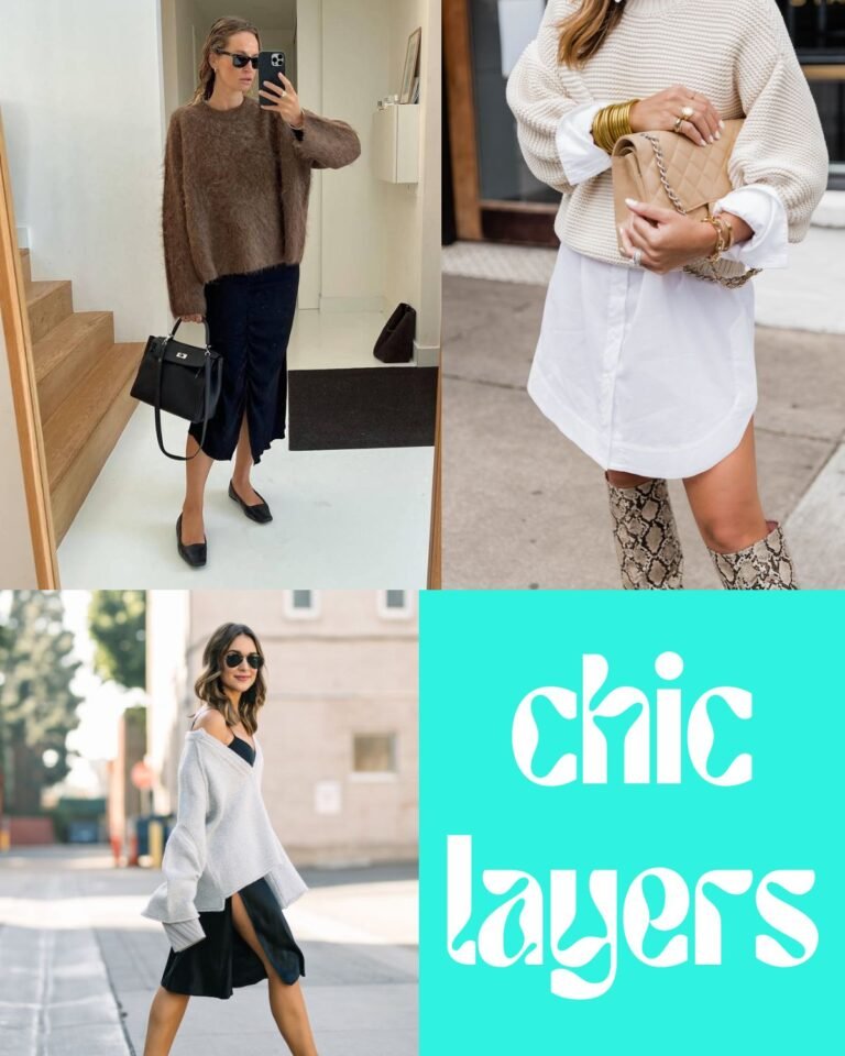 17 Outfits To Show You How To Wear A Sweater Over A Dress - ljanestyle
